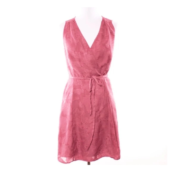 Wayf | Dresses | Wayf Mauve Pink Lightly Sheer Wrap Dress Sz M | Poshmark